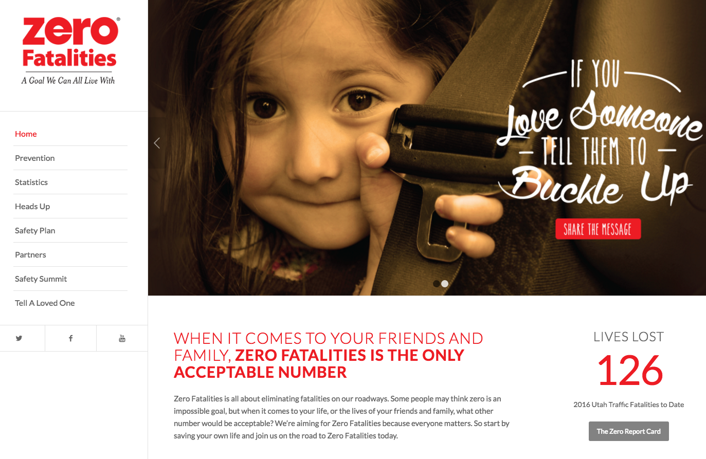 Utah Zero Fatalities Website - Toward Zero Deaths