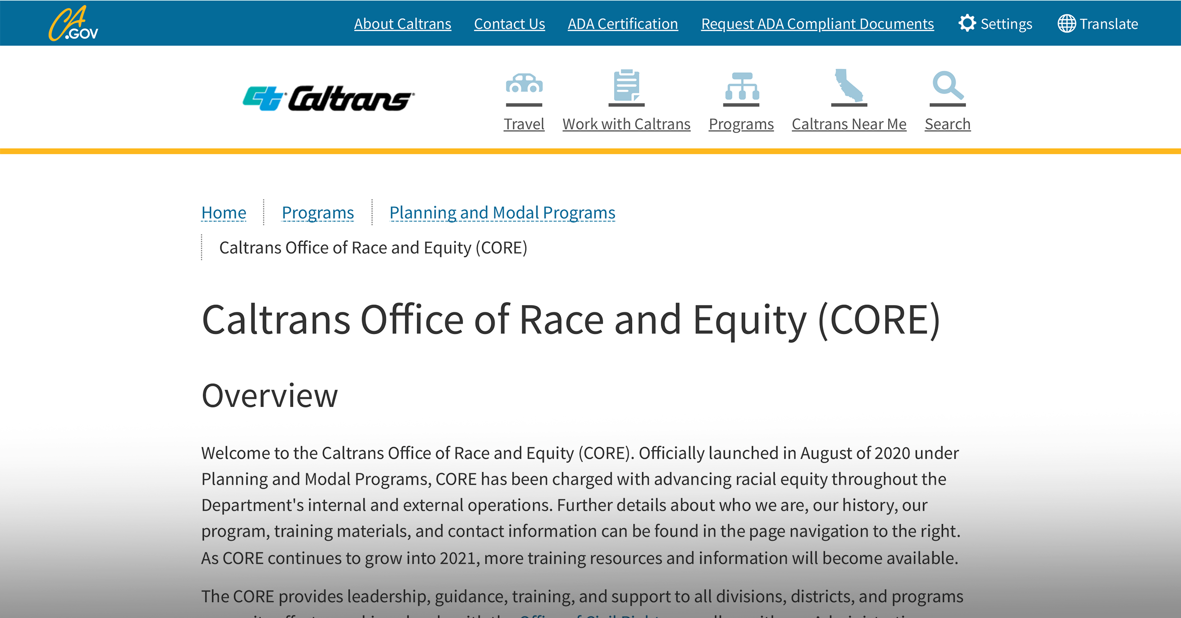 Equity and Traffic Safety at Caltrans - Toward Zero Deaths