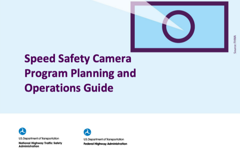 New: NHTSA-FHWA Guide on Speed Safety Cameras - Toward Zero Deaths